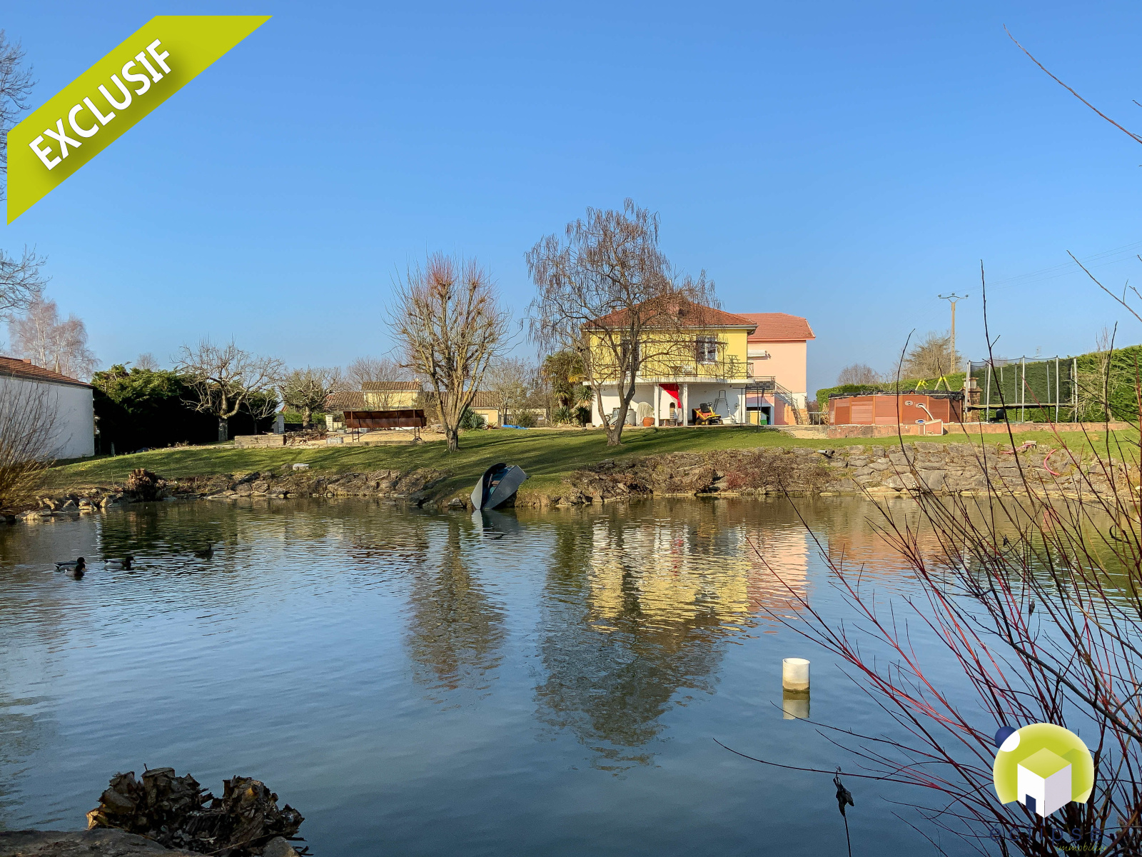 Vente MAISON AVEC PLAN D'EAU - MÉZÉRIAT | Eclipse immobilier